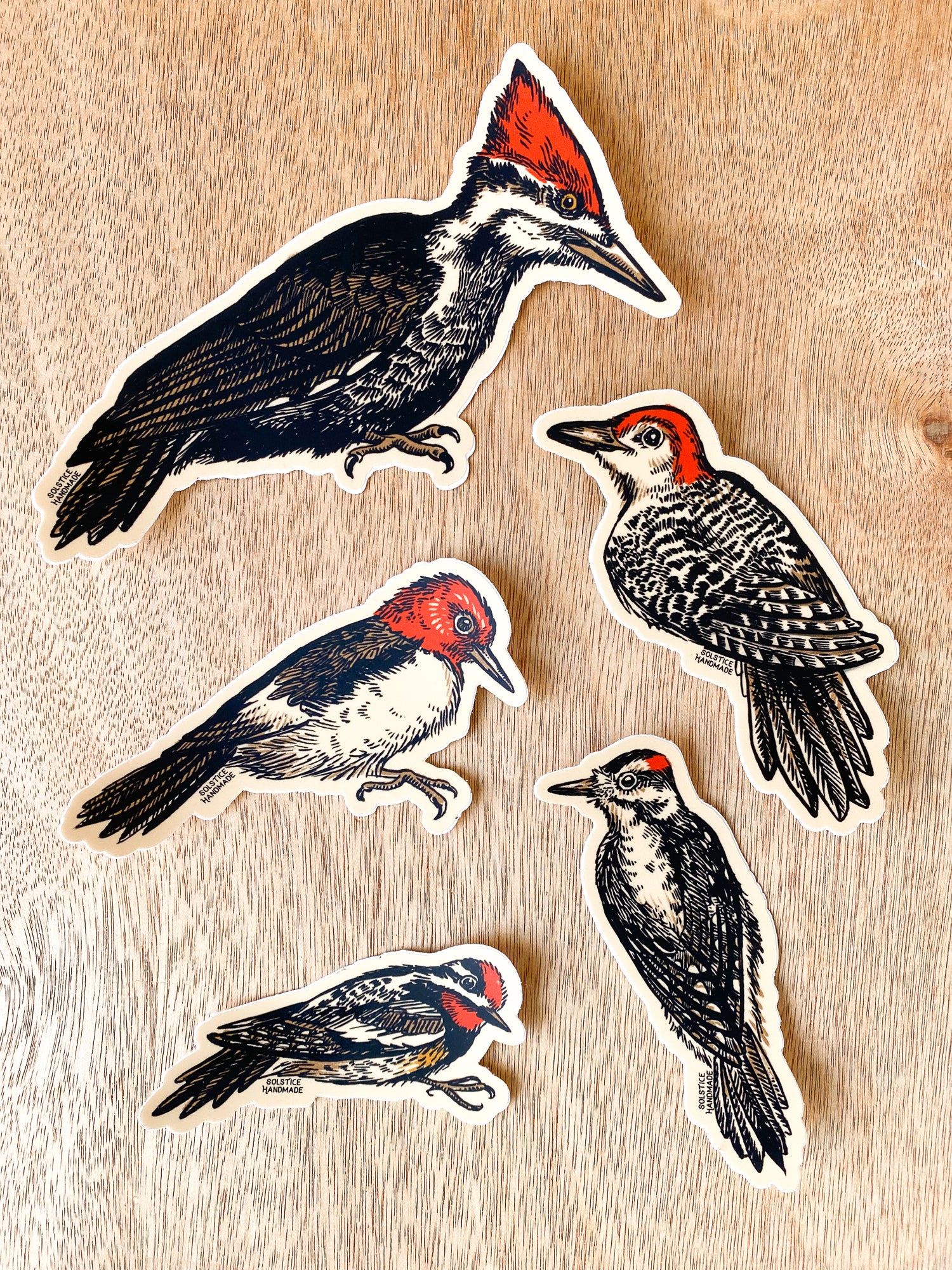 Woodpecker Sticker (Single) | Gemini Handmade