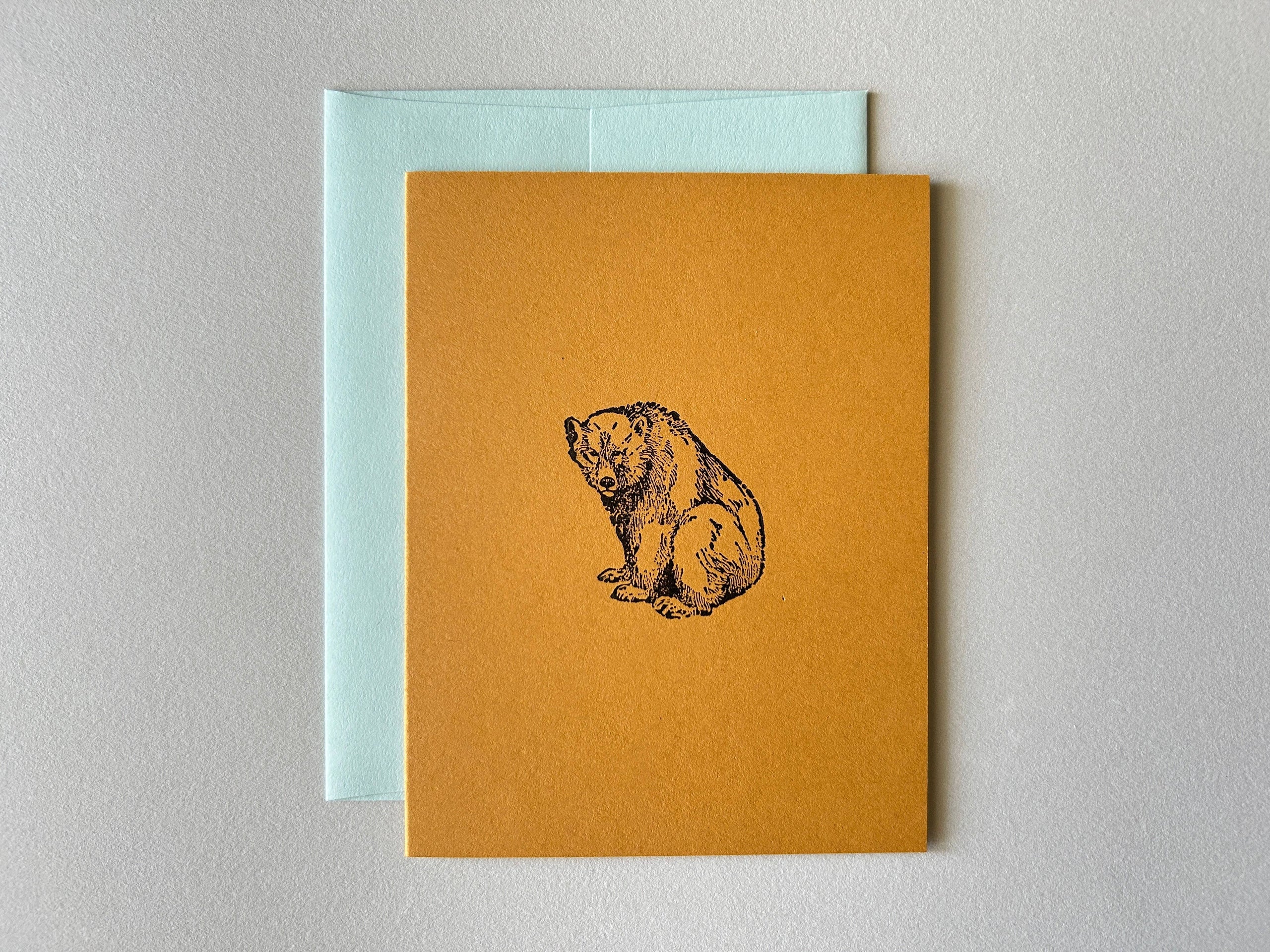 Brown Bear Nature Series Card | Gemini Handmade